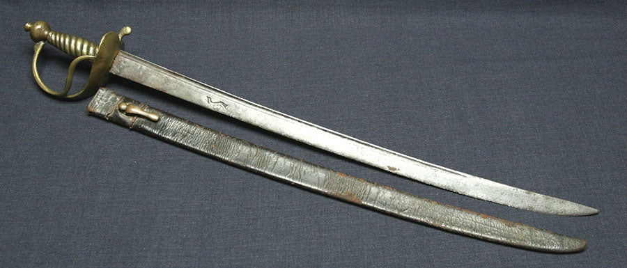 BRITISH 1751 INFANTRY HANGER BY DAWES – Sailor in Saddle