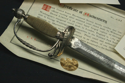 GEORGE WASHINGTON'S SILVER-HILTED INAUGURAL SWORD – Sailor in Saddle