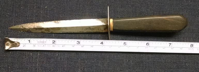SMALL DIRK WITH EBONY AND SILVER HILT, mid-1800s – Sailor in Saddle