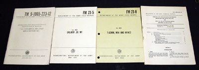 FOUR US DEPARTMENT OF ARMY MANUALS FOR M1, M14 RIFLES – Sailor in Saddle