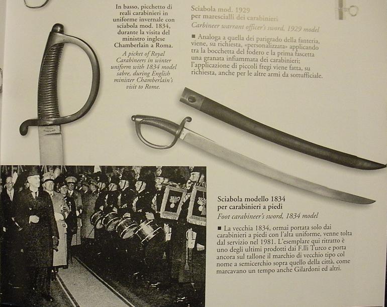 ITALIAN MODEL 1834 CARABINIERI SWORD - WW2 PERIOD – Sailor in Saddle